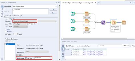 Solved Rendering Multiple Tables Onto Separate Named Tab Alteryx