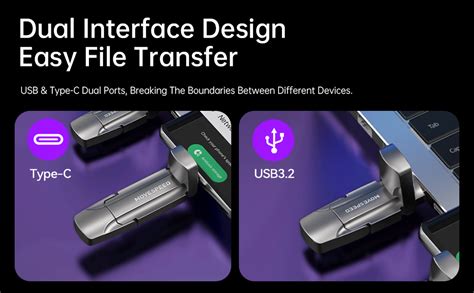 Amazon Com MOVE SPEED GB USB C Flash Drive MB S Read Write Speed USB Gen Type C
