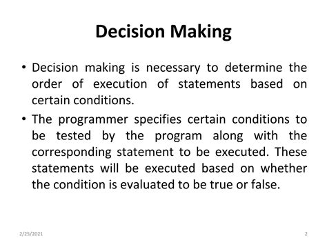 SOLUTION Decision Making In C Language Studypool