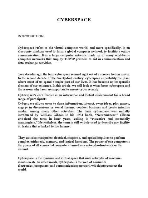 cyberspace pdf cyberspace internet