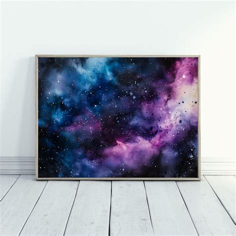 Purple Galaxy Artwork T For Space Lover Cosmic Artwork For Astronomy