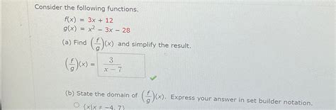 Solved Consider The Following