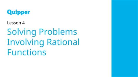 Genmath Solving Rational Functions Genera Math Pptx