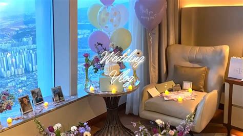 Vlog 프로포즈 받은 날💍ft시그니엘 반클리프 Youtube