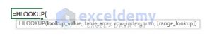 How To Use HLOOKUP Function In Excel Suitable Approaches
