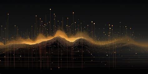 Premium Ai Image Generative Ai Abstract Golden And Black Colors Background Data Visualization