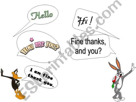 ESL English PowerPoints Greetings