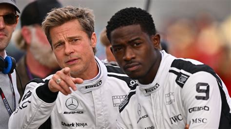Brad Pitt Joins F1 Drivers On Grid For Anthem At British Gp Espn