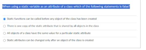 solved when using a static variable as an attribute of a