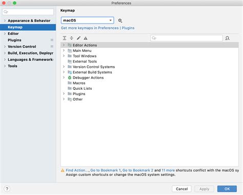 Configure Keyboard Shortcuts Appcode
