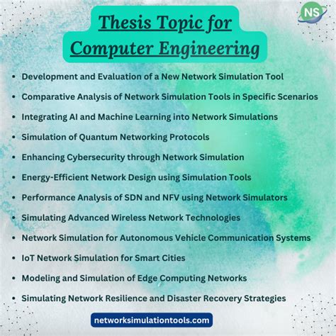 Thesis Ideas For Computer Engineering Network Simulation Tools