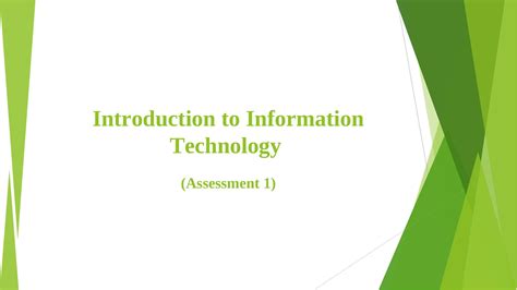 Introduction To Information Technology