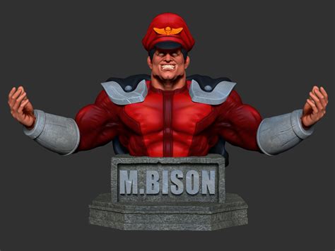 Stl File M Bison Bust 3d Print Model・model To Download And 3d Print・cults