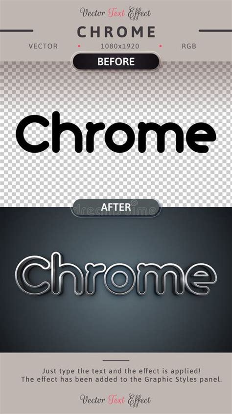 Chrome Font Editable Stock Illustrations 732 Chrome Font Editable Stock Illustrations Vectors