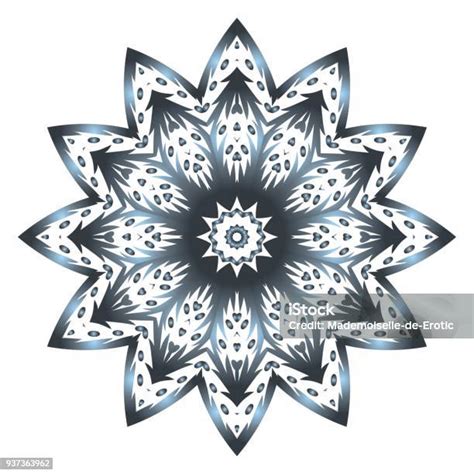 현대 꽃 장식입니다 벡터 색상 만다라 그림 인사말 카드 포스터 레이블 및 기타에 대 한 설계 꽃 식물에 대한 스톡 벡터 아트 및