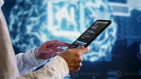 It Developer Writing Artificial Intelligence Script Code In Startup