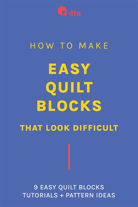 9 Easy Quilt Blocks From Squares And Rectangles Quilt Blocks Easy Quilts Quilt Square Patterns