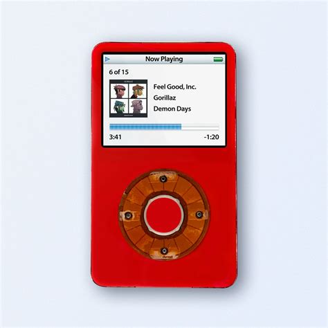 Red Apple Ipod Classic Black 5th Generation Upgraded With Sdxc Card Playermods
