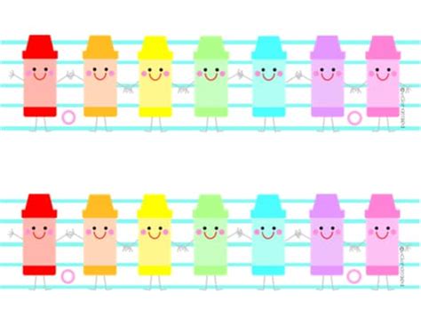 Free Happy Crayons Classroom Border By Victoria Saied Tpt