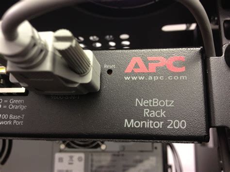 Here We Have A Close Up On One Of Our APC NetBotz Rack Monitors This Particular NetBotz Unit Is