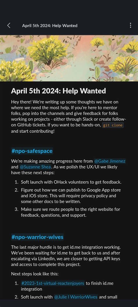 Opportunity Hack On Linkedin Looking For A Coding Project Or People To Mentor Join Our Slack