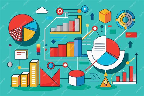 Colorful Flowcharts Illustrate Different Statistical Graphs And