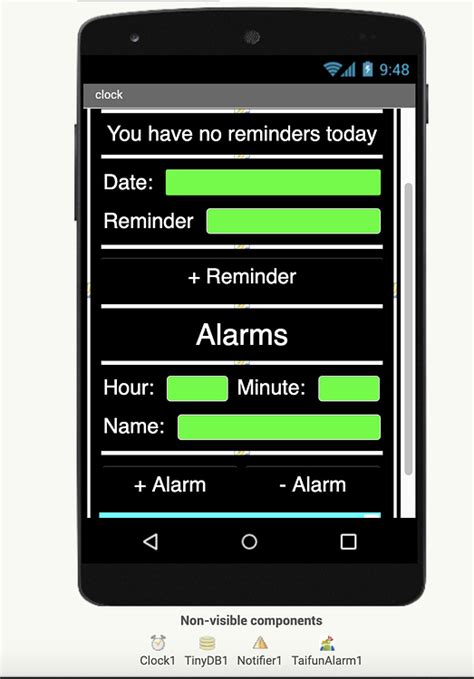 Creating Alarm Feature MIT App Inventor Help MIT App Inventor Community