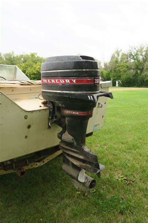Springbok 14ft Aluminum Boat Motor And Trailer 35hp Mercury Engine
