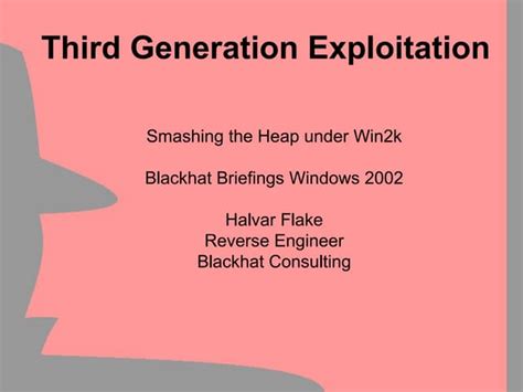 Third Generation Exploitation Black Ppt