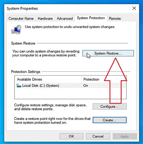 تشغيل خاصية System Restore Protection لحماية الويندوز من السقوط إفهم دوت أون لاين