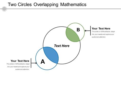 Two Circles Overlapping Mathematics PowerPoint Presentation Designs Slide PPT Graphics