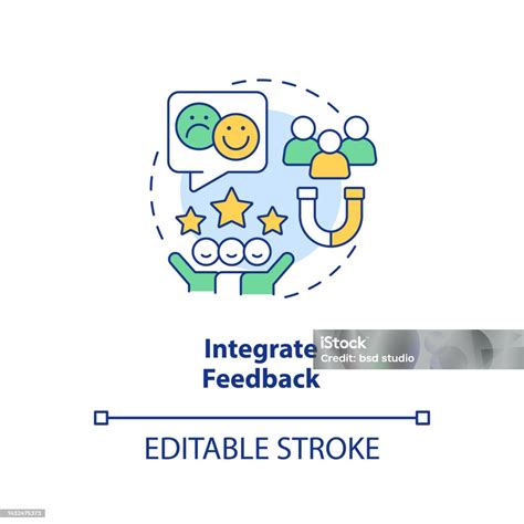 Integrate Feedback Concept Icon Stock Illustration Download Image Now Abstract