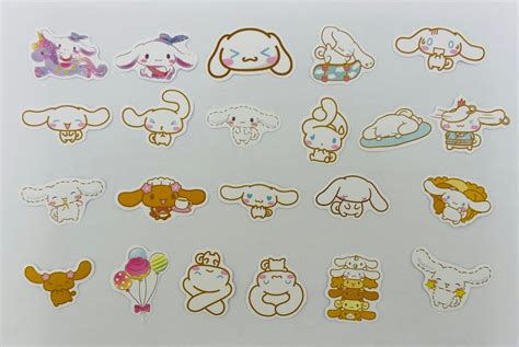Cinnamoroll Stickers Hello Kitty Anime Friends Party Favor T