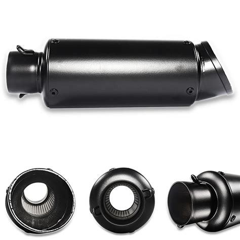 61mm 오토바이 배기 파이프 머플러 스테인레스 스틸 Sc Gp 레이싱 프로젝트 배기 머플러 블랙티타늄 배기 파이프배기 And 배기 시스템 Aliexpress