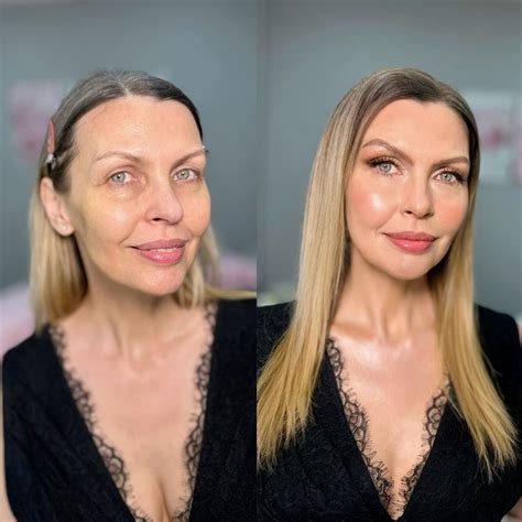 Лифтинг макияж До после In 2024