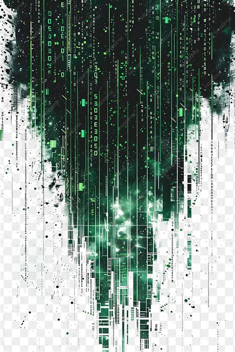 Premium Psd Hacker Decryption Glitch With Binary Code Abstract Shapes An Texture Effect Fx