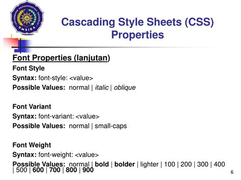 Ppt Cascading Style Sheets Css Powerpoint Presentation Free