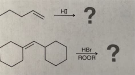 Solved 1 Draw Expected Major Product For Following Reactions
