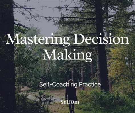 Mastering Decision Making Self Coaching Practice 7 Min