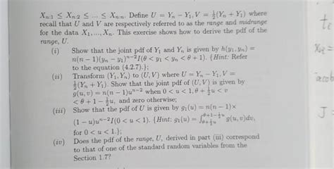 Solved Suppose That X X Are Iid Uniform Random Chegg Com