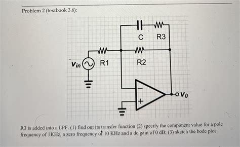 Problem 2 Textbook 36r3 ﻿is Added Into A Lpf 1