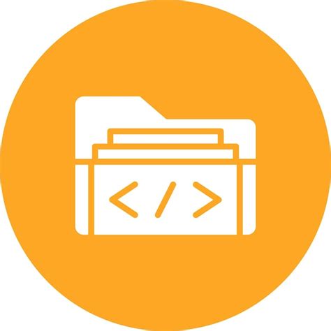 Premium Vector Coding Folder Vector Icon Illustration Of Coding And