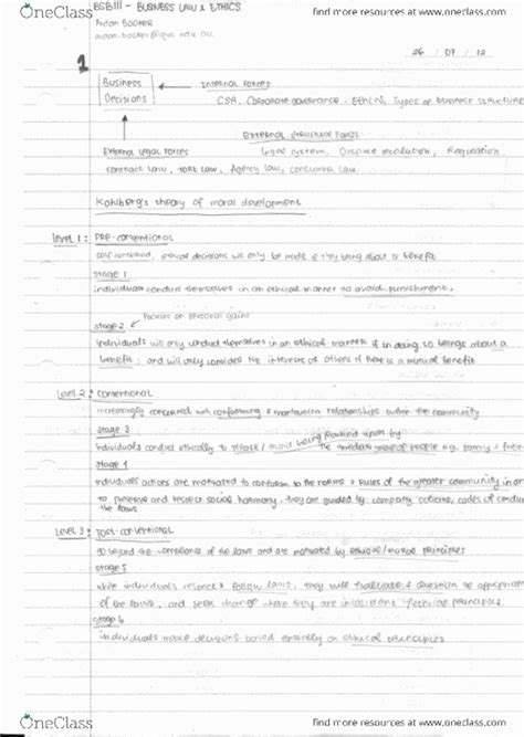 Bsb111 Lecture Week 1 Intro To Business Law And Ethicspdf Oneclass