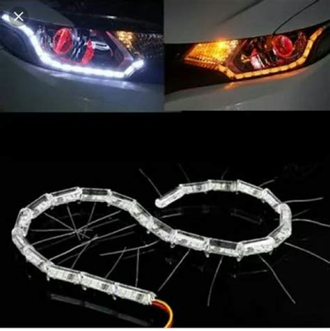 12 18 White And Yellow Car Daytime Running Led At 1700 Pair In Kollam ID 19188270948