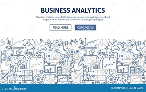 Business Analytics Banner Design Stock Vector Illustration Of Arrow