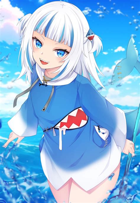 Gawr Gura And Gawr Gura Hololive And 1 More Drawn By Iyotsuki11