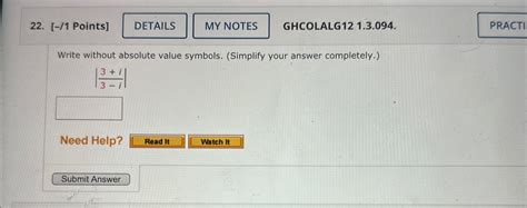 Solved 1 ﻿points Ghcolalg12 13094write Without