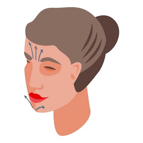 Face Treatment Icon Isometric Vector Facial Massage Skin Girl Premium Vector