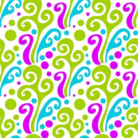 Premium Vector Abstract Curly Seamless Pattern Swirl Background