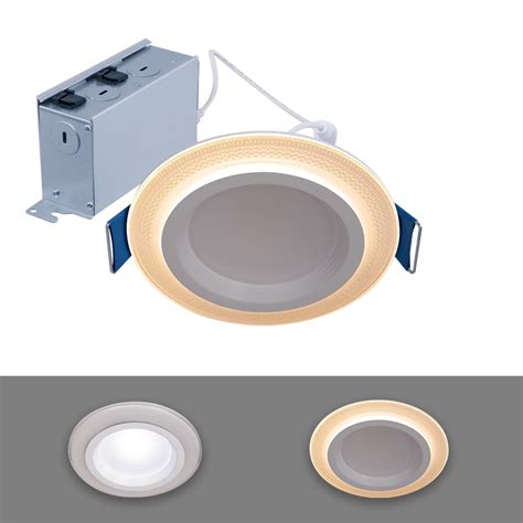 Halo White 4 In W Led Canless Recessed Downlight 95 W